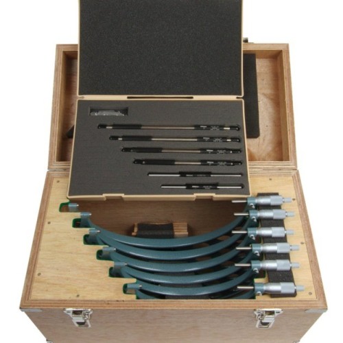 Mitutoyo Micrometer Set In Wood Box | Roath's Pawn
