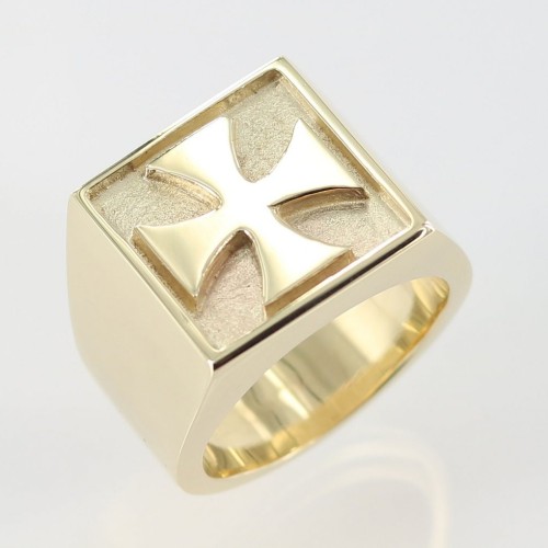 Gents Custom Iron Cross Ring | Roath's Pawn