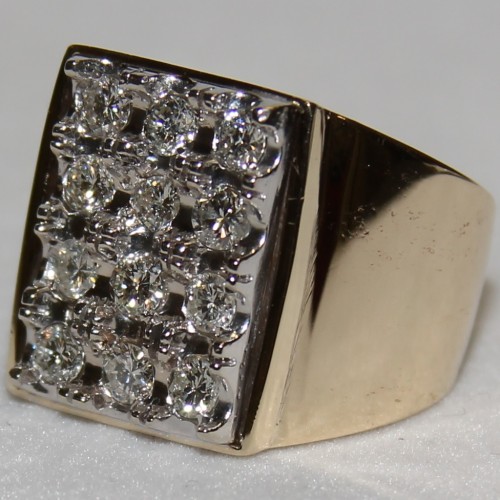 Gents 12 Diamond Ring 1.80ctw | Roath's Pawn